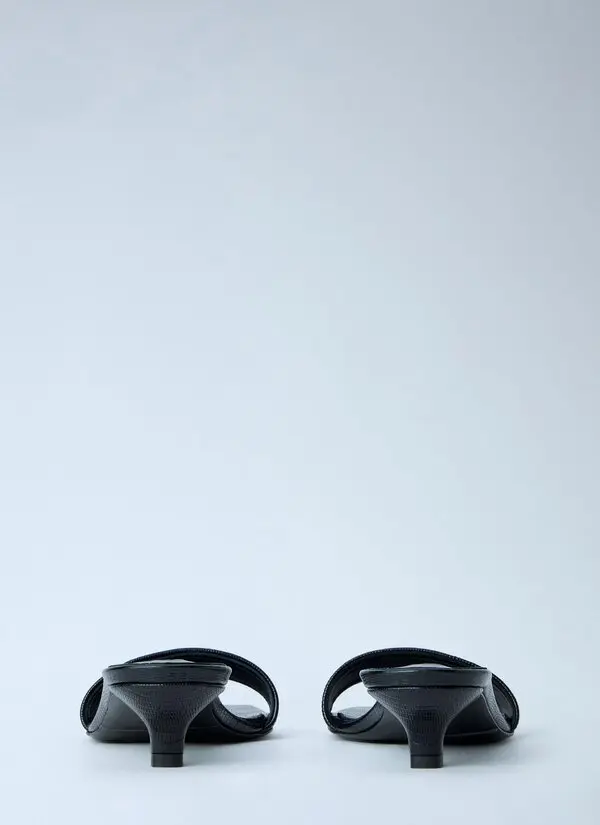 TOTEME Slim Lizard-embossed Bandeau Sandals