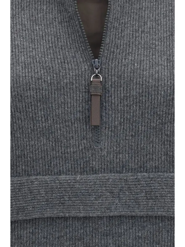 Brunello Cucinelli Cashmere Half-zip Sweater