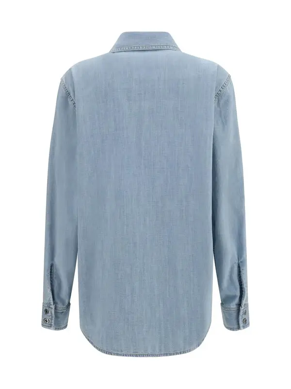 Bottega Veneta Oversize Denim Shirt - Blue