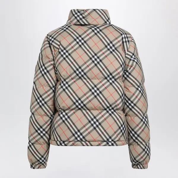 Burberry Sand Check Ambleside Down Jacket