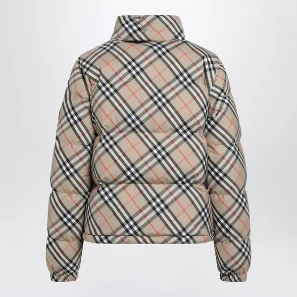 Burberry Check Ambleside Down Jacket - Cream