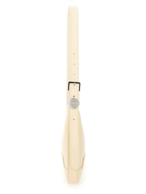 Marni Leather Shoulder Bag - Cream