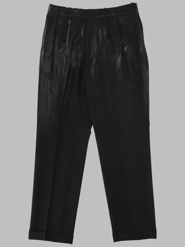 MAISON MARGIELA Pantalone Sartoriale Con Pieghe - Black