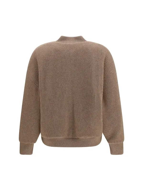 Brunello Cucinelli Ribbed Cashmere Bomber