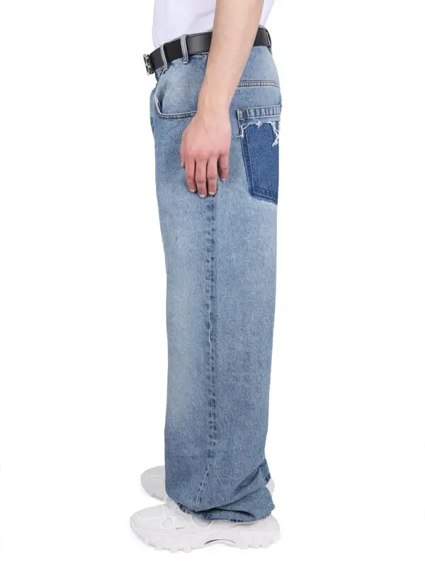 Balmain Loose Fit Jeans - Blue