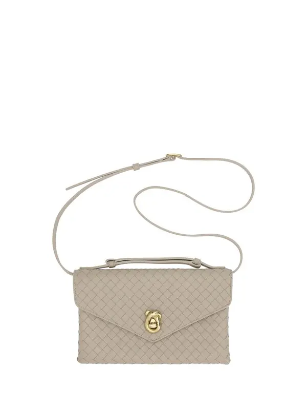 Bottega Veneta Knot Lock Shoulder Bag - Cream