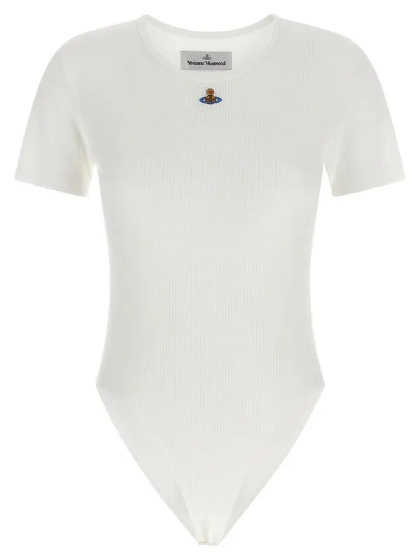 VIVIENNE WESTWOOD Orb Bas Relief' Bodysuit - White