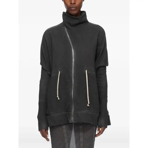 Rick Owens Voluminous Funnel Neck Jacket - Black