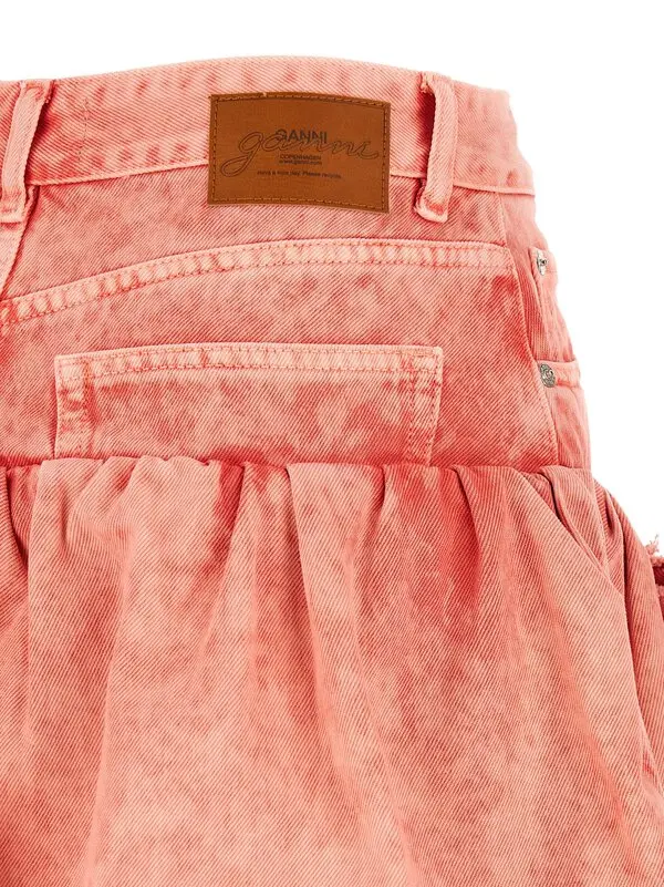 GANNI Denim Jeans Skirt