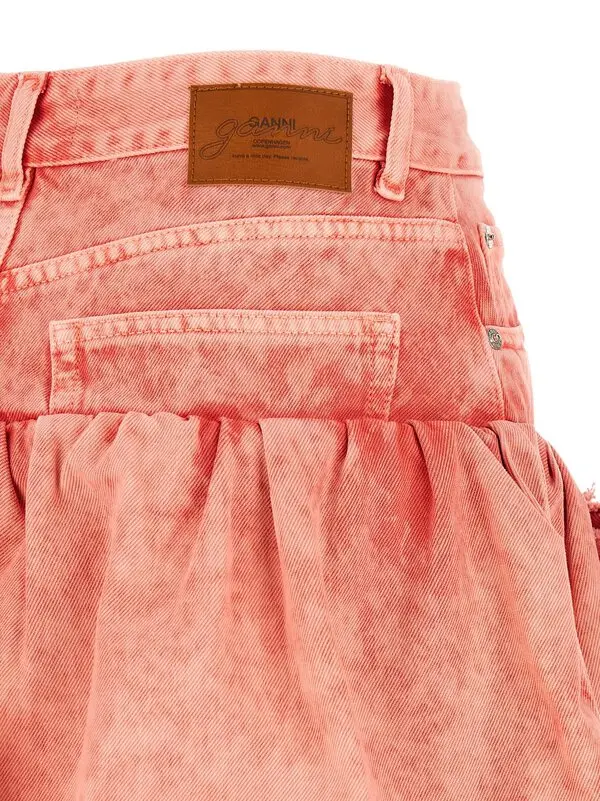 GANNI Denim Miniskirt