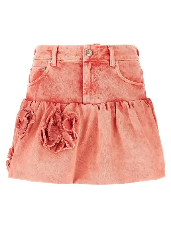 GANNI Denim Miniskirt - Pink