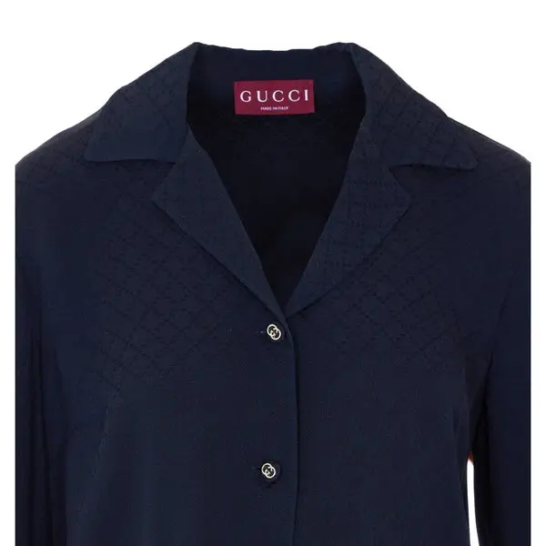 Gucci Jacquard Silk Shirt