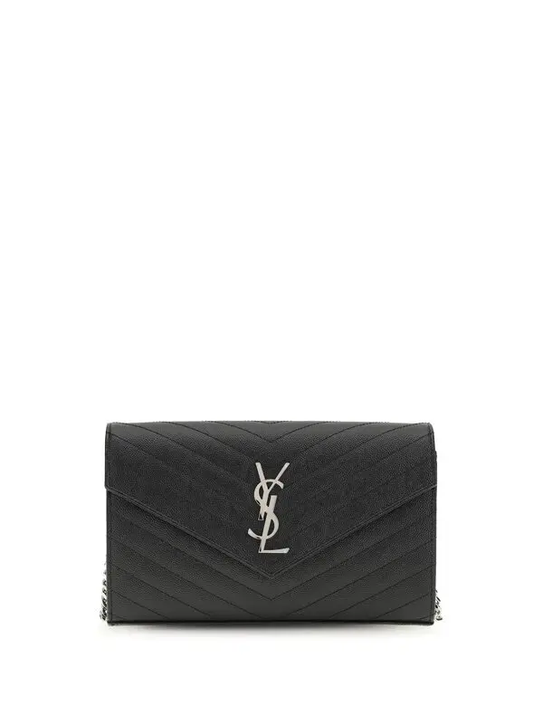 Saint Laurent Chain Wallet - Black
