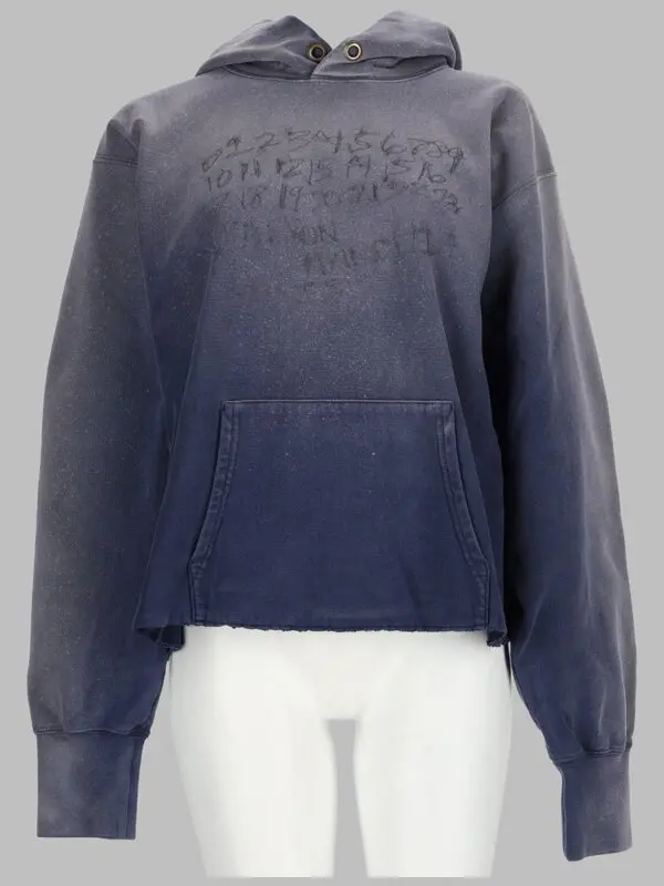 MAISON MARGIELA Felpa Con Stampa - Blue