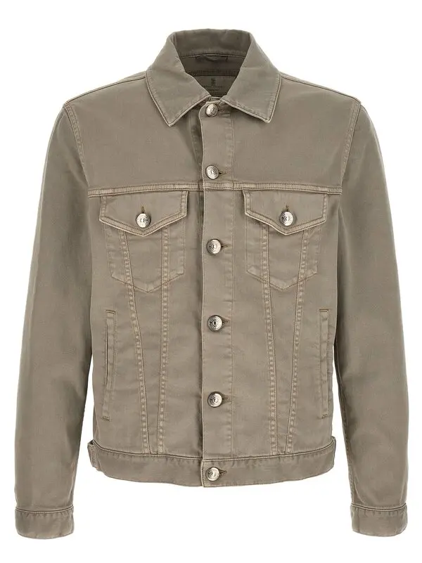Brunello Cucinelli Denim Jacket - Gray