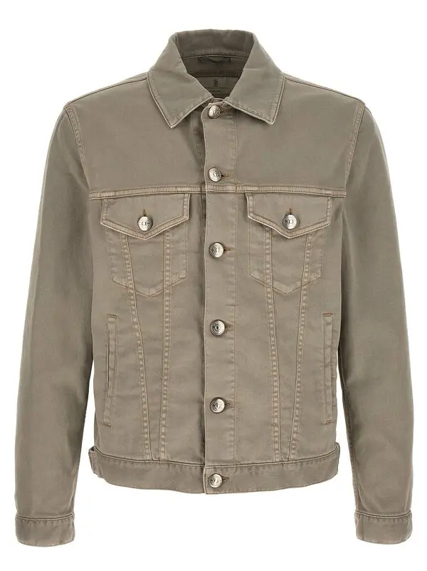 Brunello Cucinelli Denim Jacket - Gray