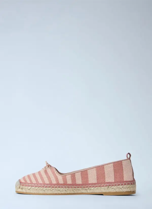 Chloé Isla Striped Canvas Espadrilles