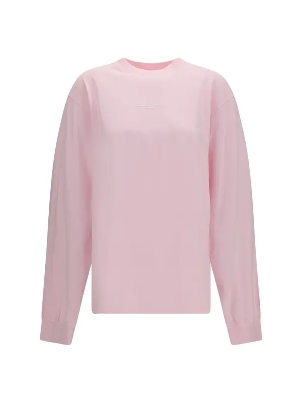 Alexander Wang Long-sleeve Logo T-shirt - Pink