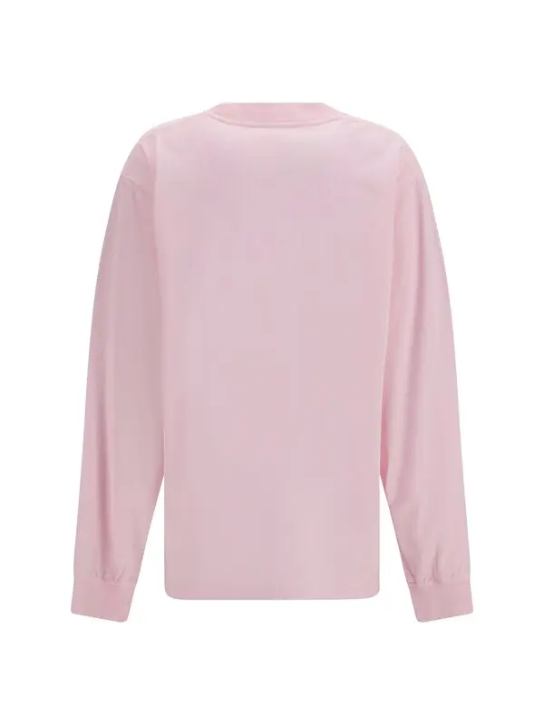 Alexander Wang Long-sleeve Logo T-shirt - Pink