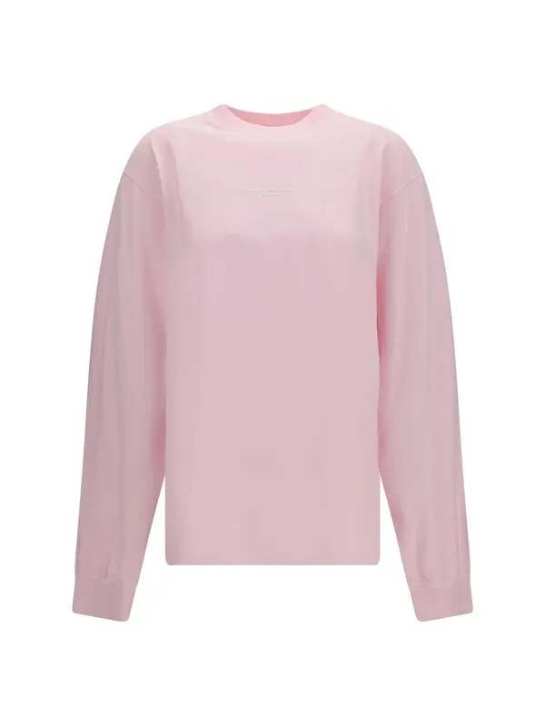 Alexander Wang Long-sleeve Logo T-shirt - Pink