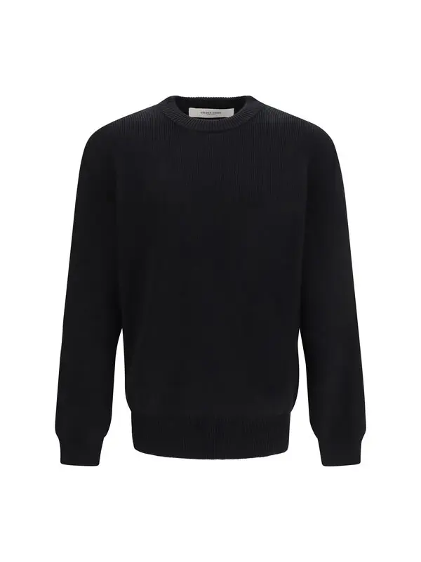 GOLDEN GOOSE Ribbed Knit Sweater - Black