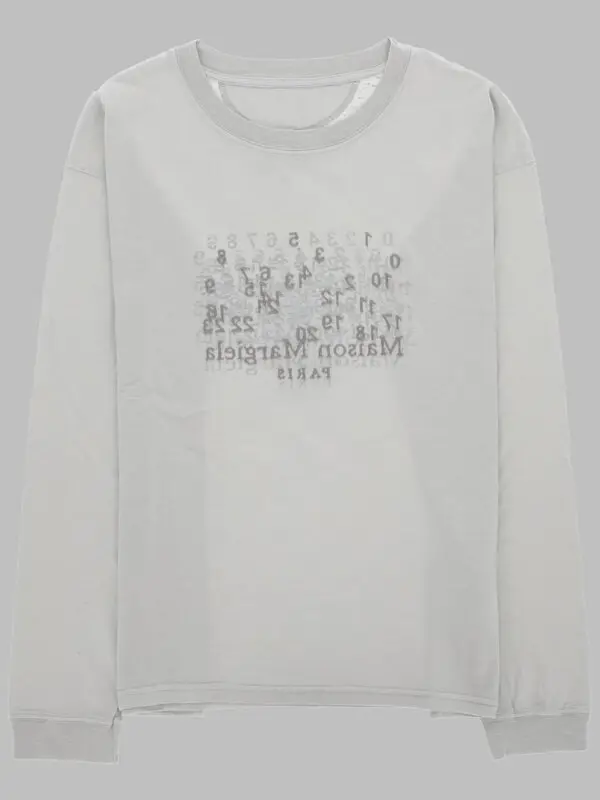 MAISON MARGIELA Cotton Graphic T-shirt - Gray