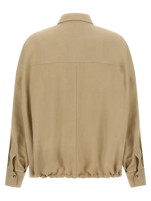 Brunello Cucinelli Fluid Twill Shirt - Cream