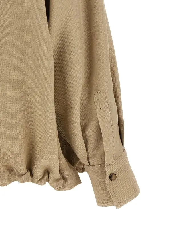 Brunello Cucinelli Fluid Twill Shirt - Cream