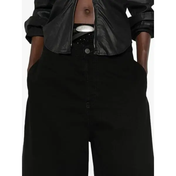 Attico Denim Cropped Jeans