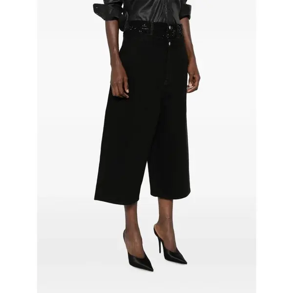Attico Denim Cropped Jeans