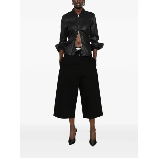 Attico Denim Cropped Jeans