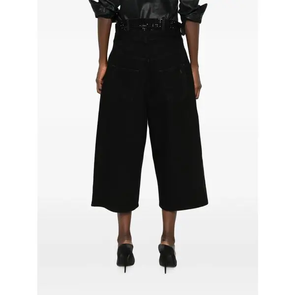 Attico Denim Cropped Jeans