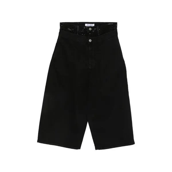Attico Cropped Jeans - Black