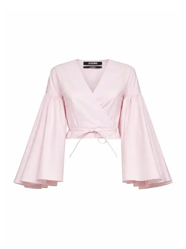 Jacquemus The Paysan Ruffled Wrap Top - Multicolor