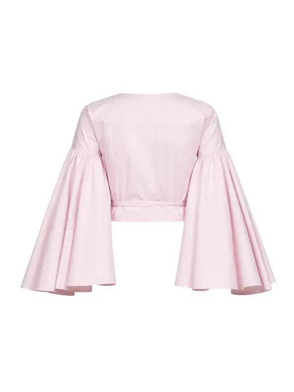 Jacquemus The Paysan Ruffled Wrap Top - Multicolor