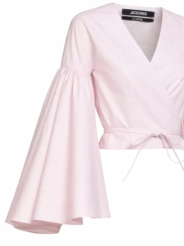 Jacquemus The Paysan Ruffled Wrap Top - Multicolor
