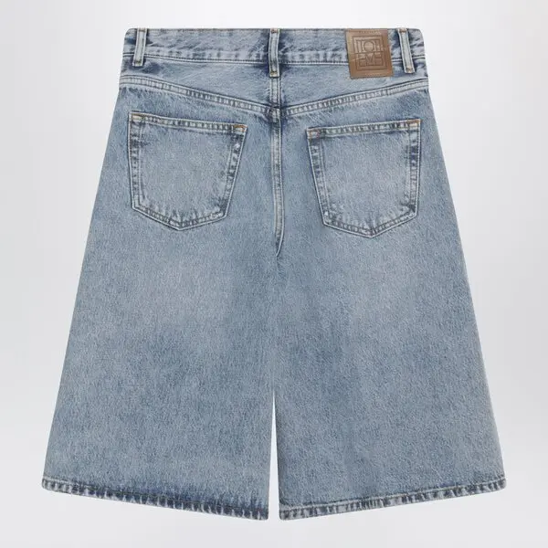 TOTEME True Vintage Denim Bermuda Shorts - Blue