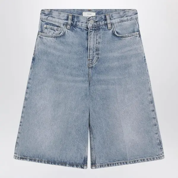 TOTEME True Vintage Denim Bermuda Shorts - Blue