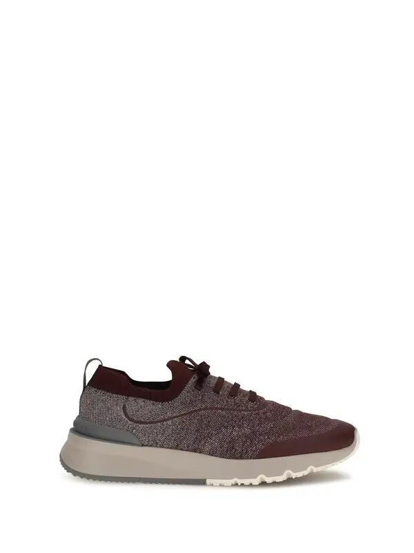 Brunello Cucinelli Techno Cotton Knit Sneakers Runners - Multicolor