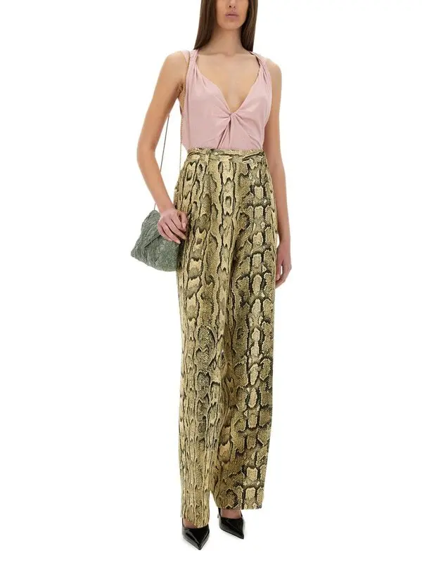 Dries Van Noten Jacquard Animal Print Trousers - Multicolor