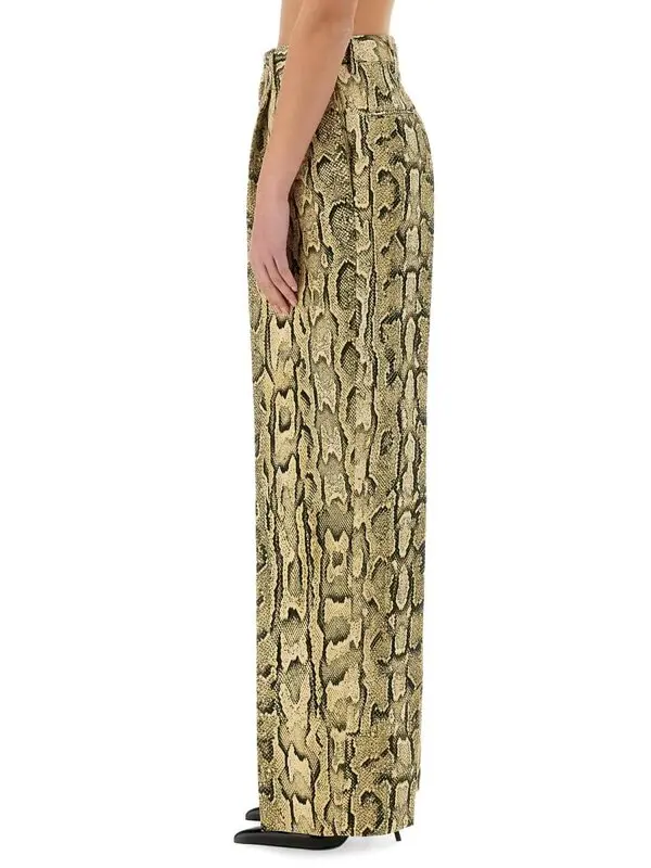 Dries Van Noten Jacquard Animal Print Trousers - Multicolor