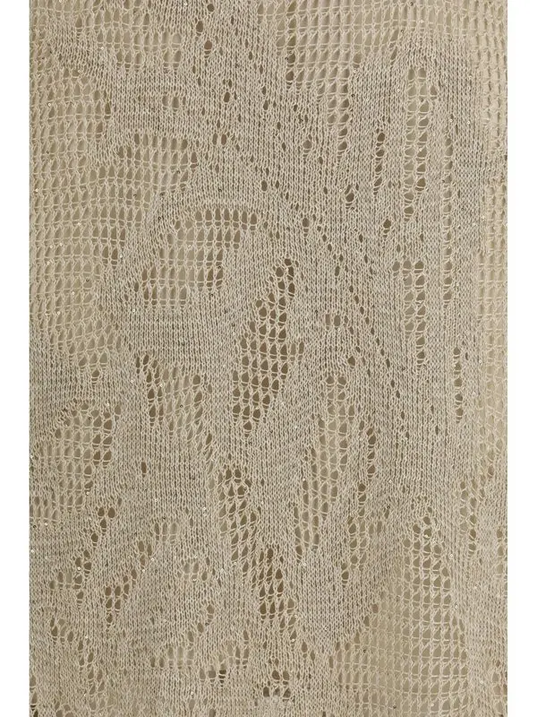 Brunello Cucinelli Dazzling Water Lillies Dress - Cream