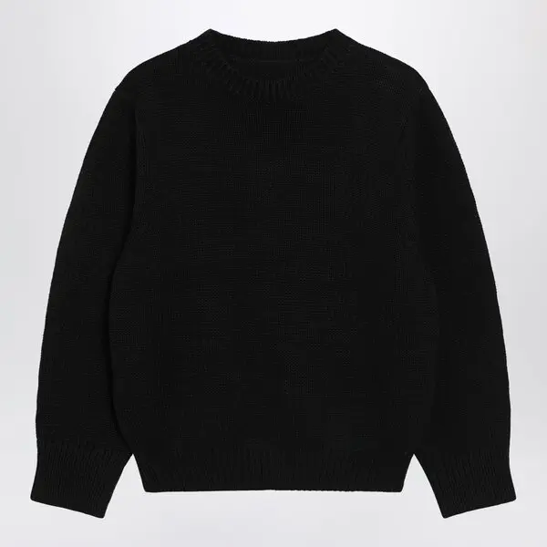 TOTEME Cotton Crewneck Sweater - Black