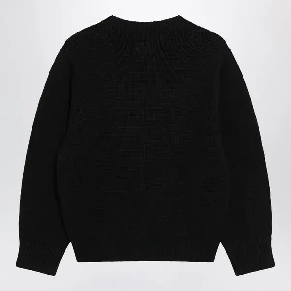 TOTEME Cotton Crewneck Sweater - Black