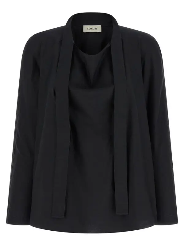 LEMAIRE Ascot Blouse - Black
