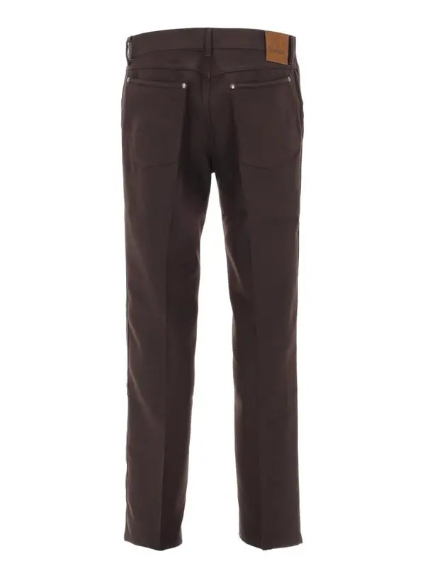 TOM FORD Wool Blend Trousers - Brown