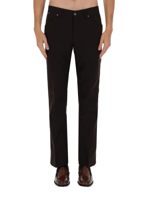TOM FORD Wool Blend Trousers - Brown