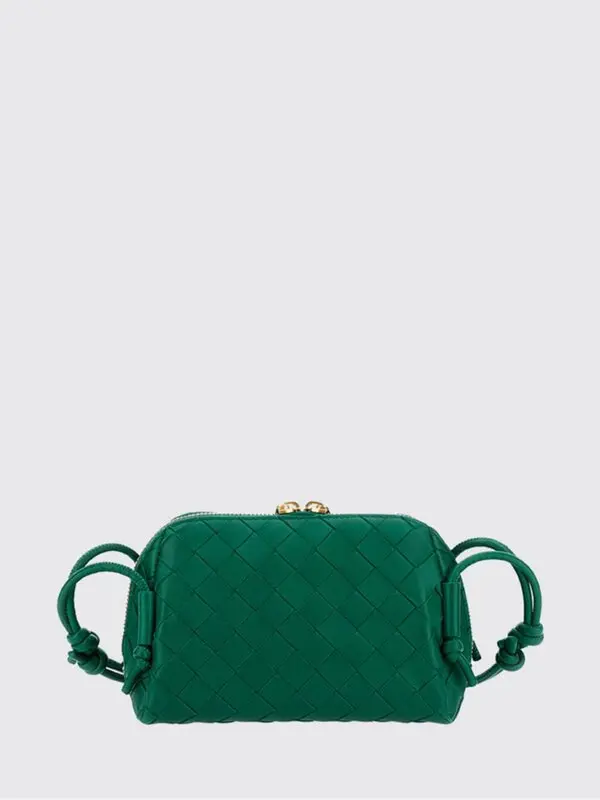 Bottega Veneta Woven Leather Concert Pouch - Green