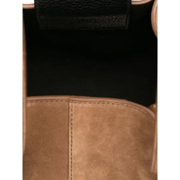 Yuzefi Calf Suede Shoulder Bag - Brown