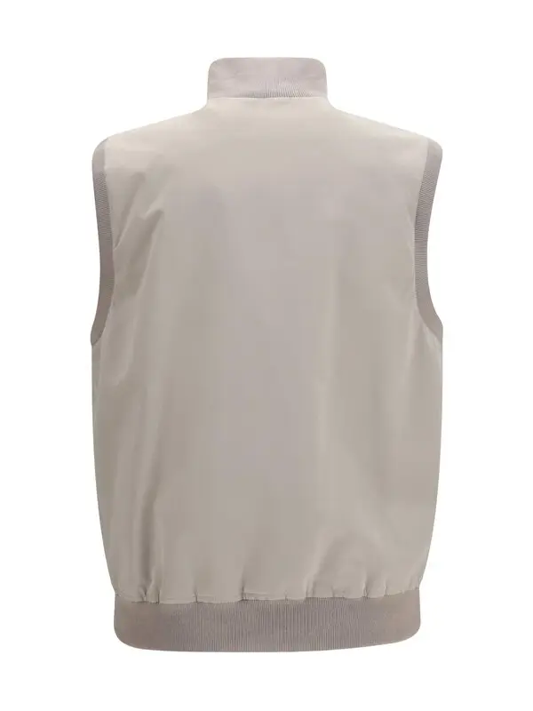 Brunello Cucinelli Sleeveless Vest Jacket - Gray